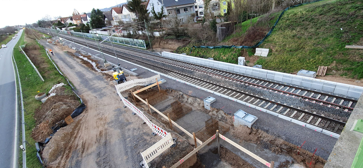 Neubau Haltepunkt Weinheim - SBS-Ingenieure